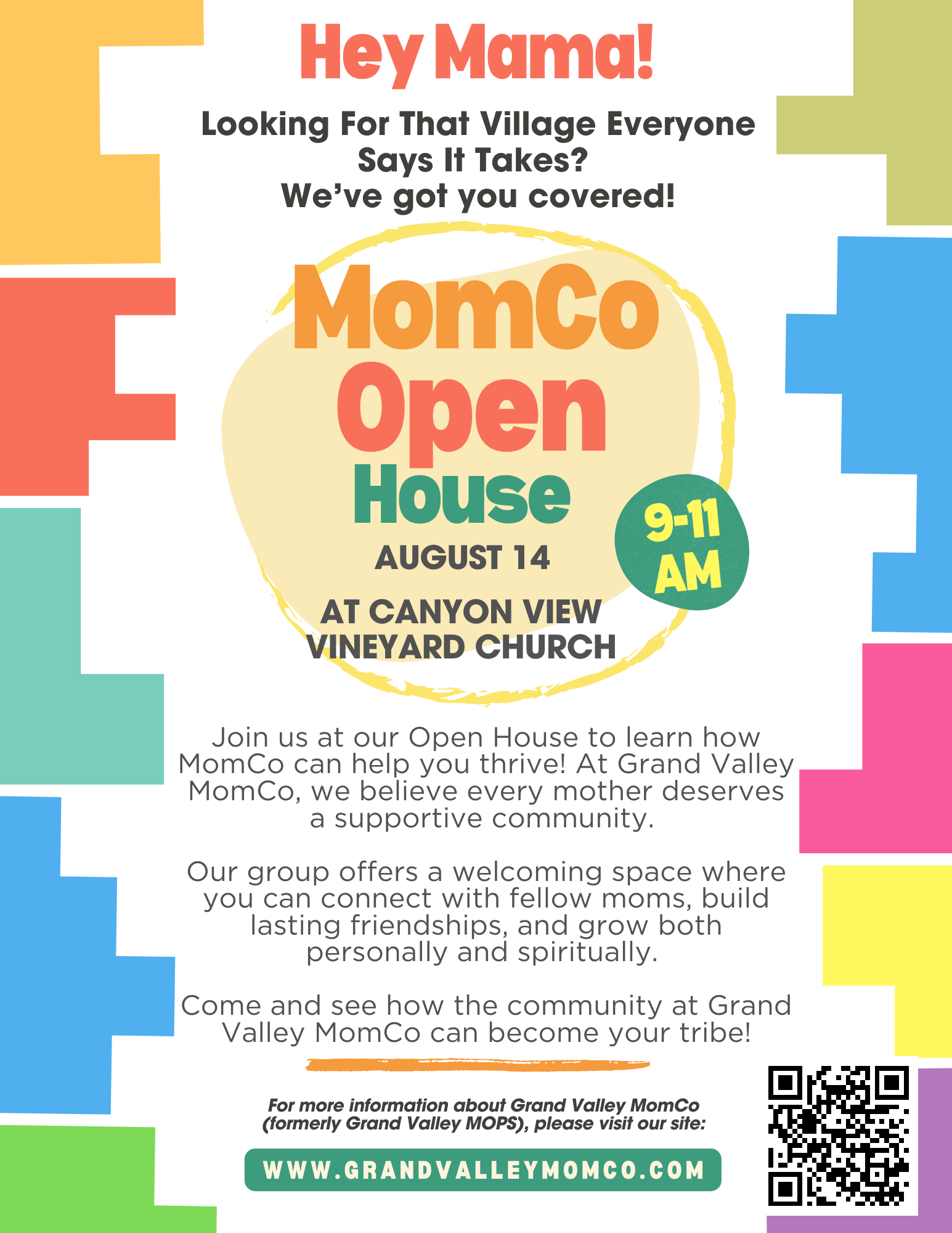 Join us for our 2024 Open House – Grand Valley MomCo